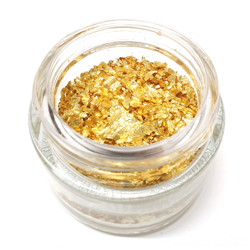 Edible Gold Leaf Flakes 100mg edible-gold-leaf-flakes-100mg